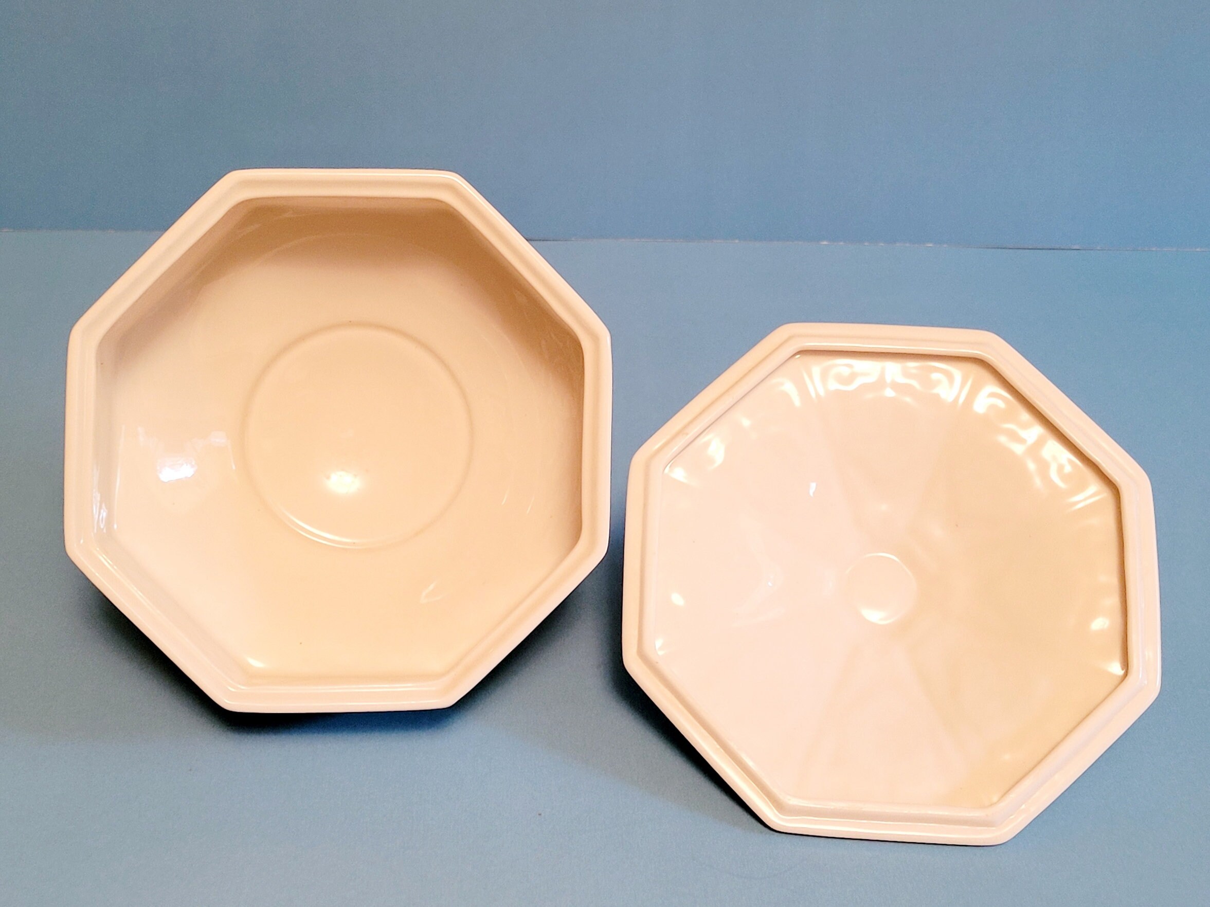 Lenox Octagon Candy Nut Dish With Lid Chatham Collection Ivory 24K Gold ...