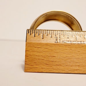 Brass Napkin Rings Round Barrel Shape Rimmed Edge Made in India Set of ...