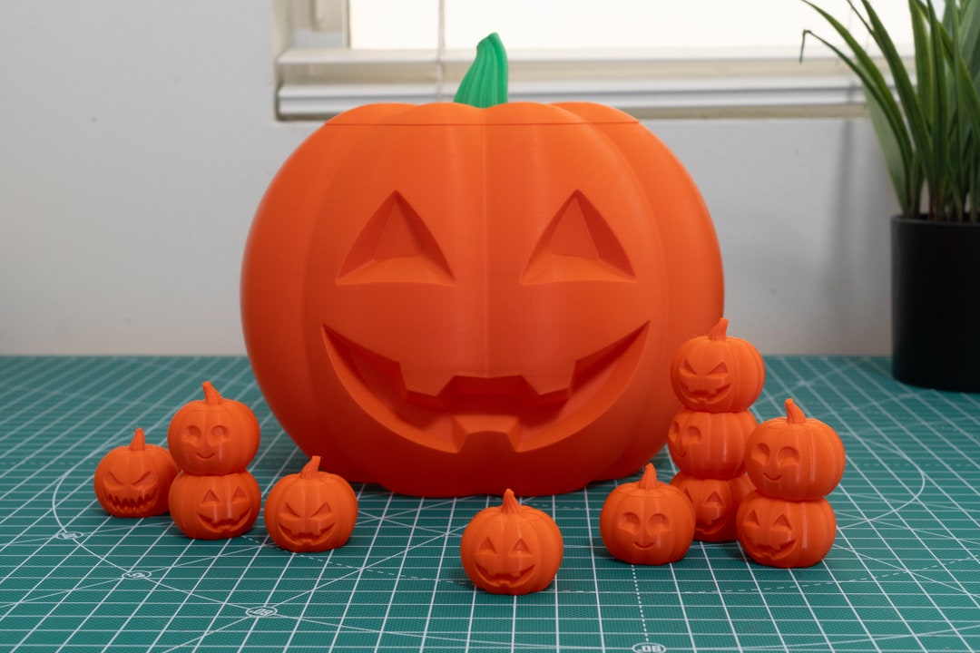 3D Printed 2" Pumpkin Jack-o-lanterns - Made in Los Angeles - Etsy