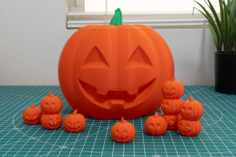 3D Printed 2 Pumpkin Jack-o-lanterns Made in Los Angeles - Etsy