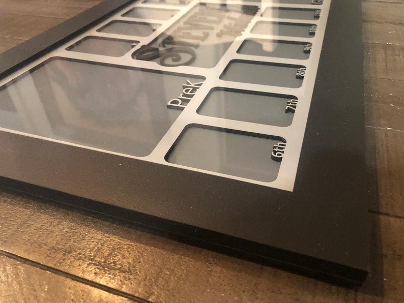 School Years Picture Frame With Glass, Pre K-12 Photo Frame ...