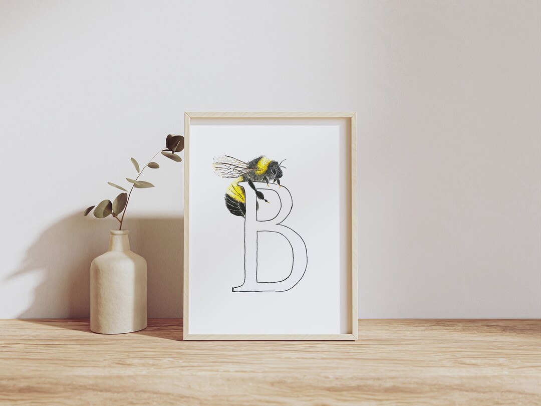 B With Bee No Border Alphabet Series - Etsy