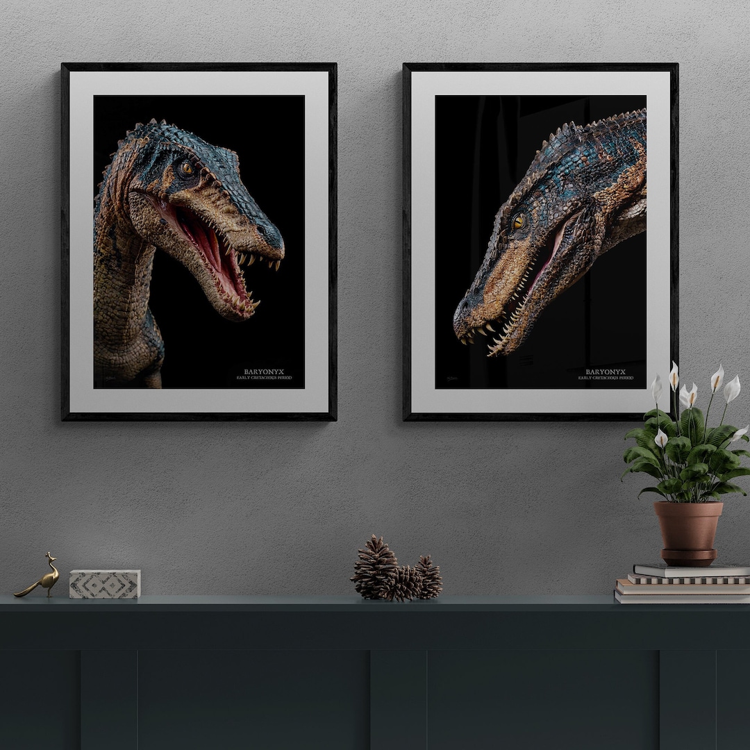 Baryonyx | Dinosaur Wall Art Prints | Hollywood Quality Poster | Kid's ...