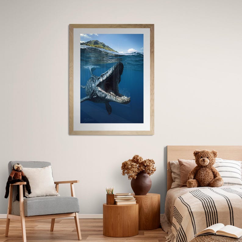 Mosasaurus I | Dinosaur Wall Art Prints | Hollywood Quality Poster ...