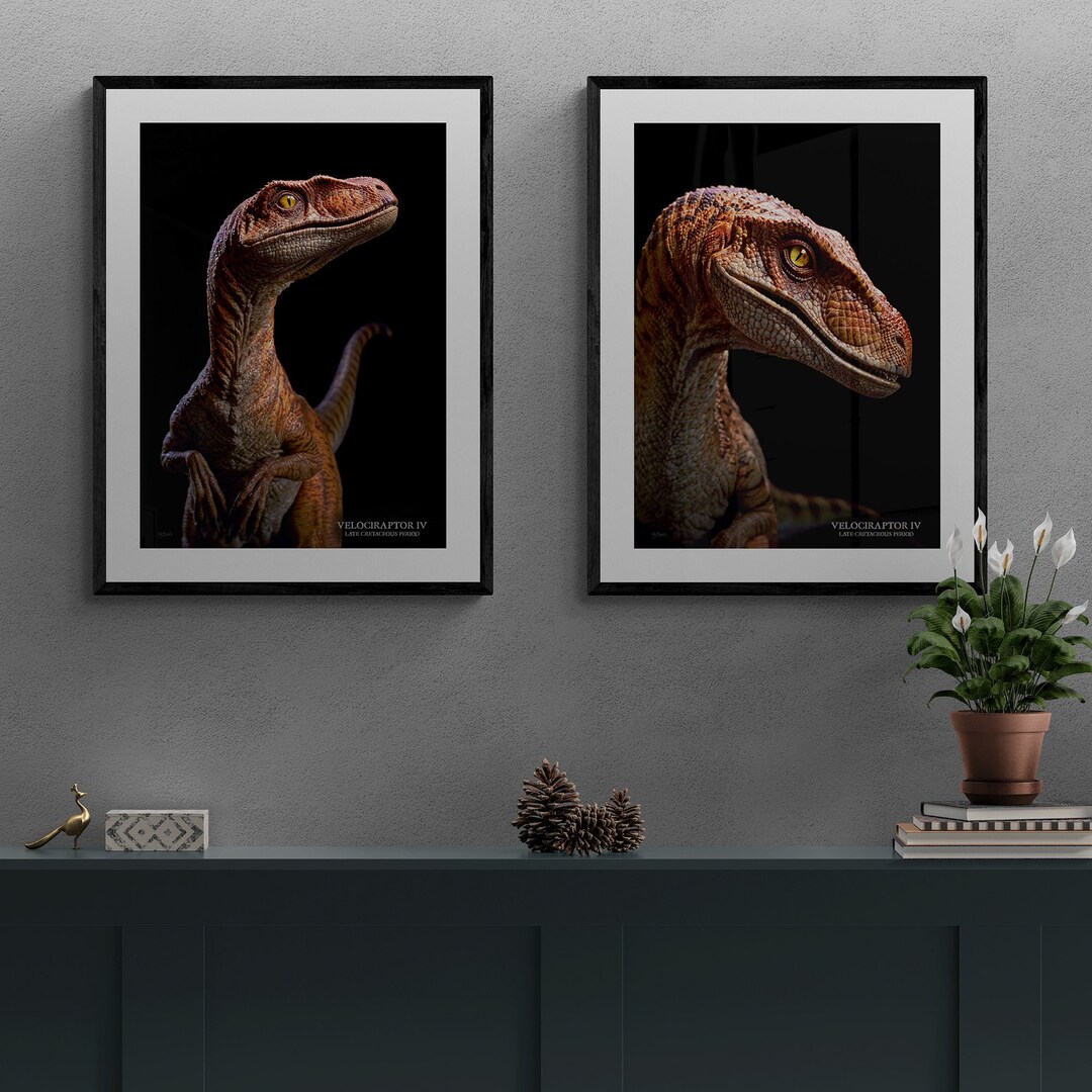 Velociraptor IV | Dinosaur Wall Art Prints | Hollywood Quality Poster ...