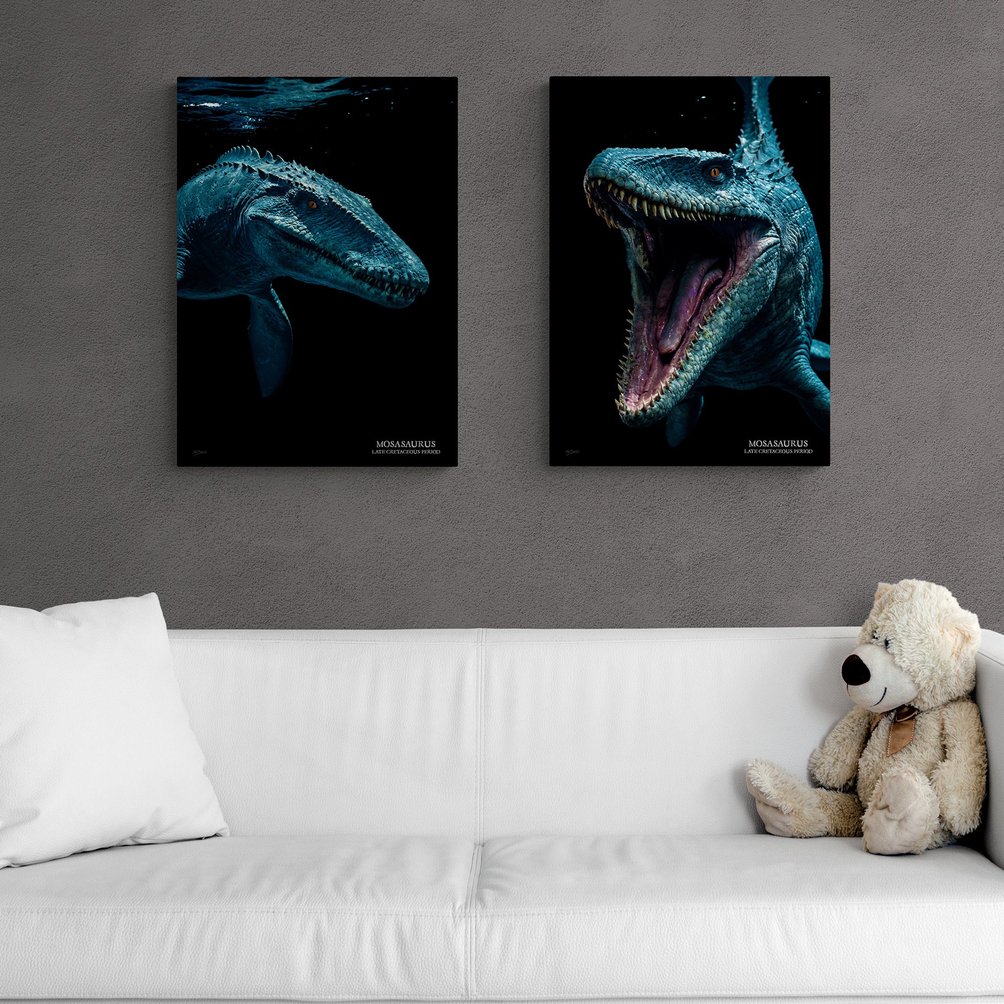 Mosasaurus | Dinosaur Wall Art Prints | Hollywood Quality Poster | Kid ...