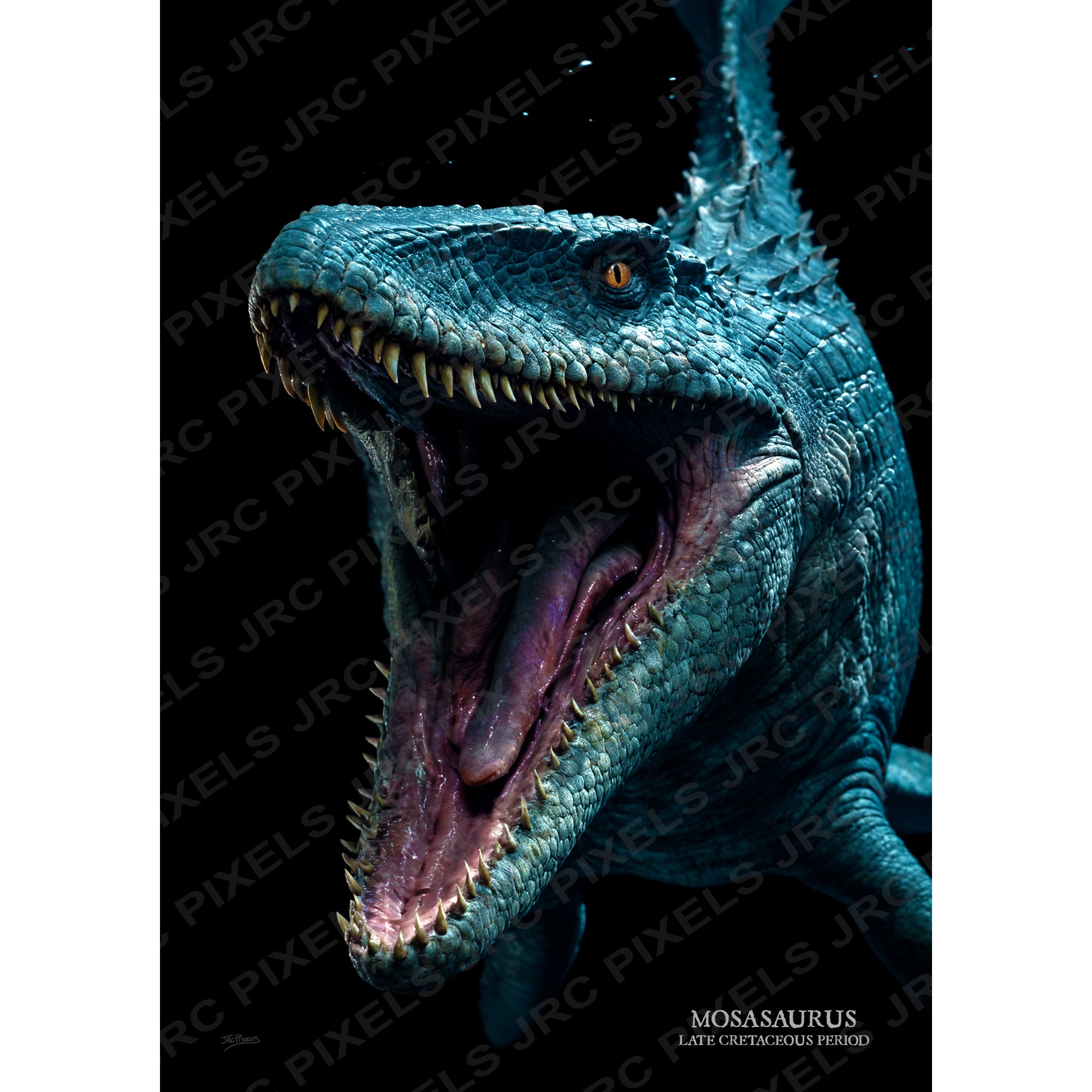 Mosasaurus | Dinosaur Wall Art Prints | Hollywood Quality Poster | Kid ...
