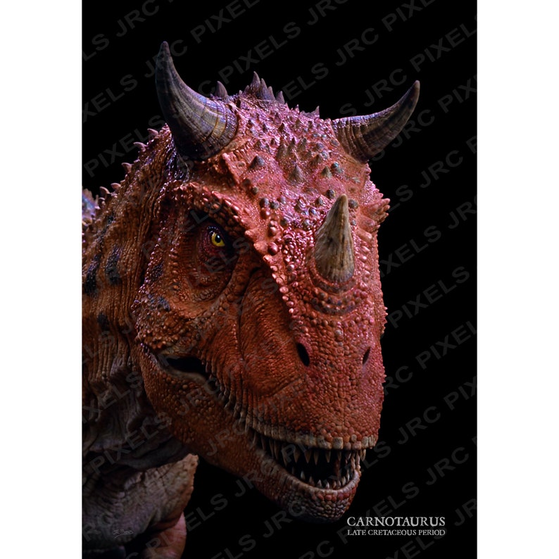 Carnotaurus | Dinosaur Wall Art Prints | Hollywood Quality Poster | Kid ...