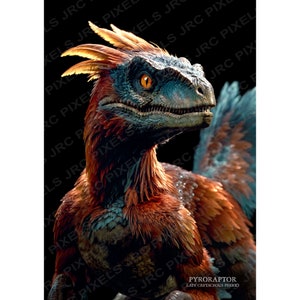 Pyroraptor | Dinosaur Wall Art Prints | Hollywood Quality Poster | Kid ...