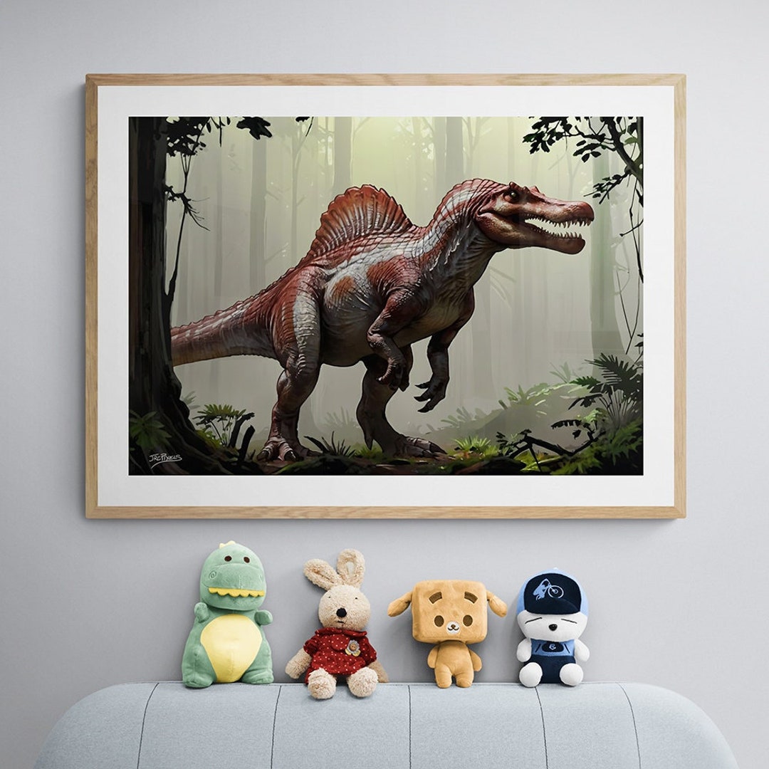 Spinosaurus | Dinosaur Wall Art Prints | Quality Illustration Poster ...