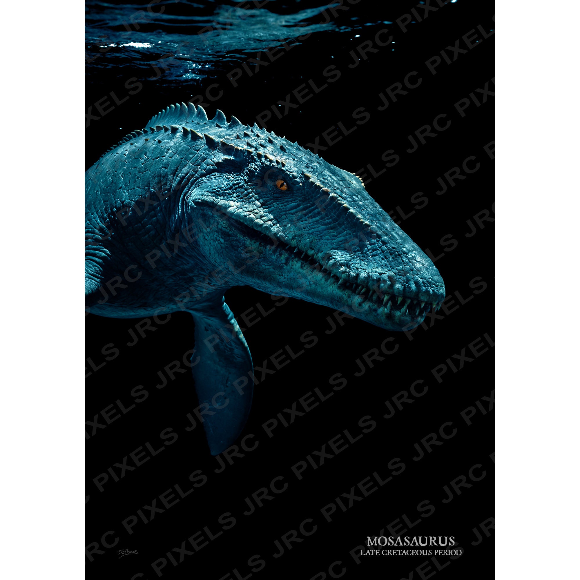 Mosasaurus | Dinosaur Wall Art Prints | Hollywood Quality Poster | Kid ...
