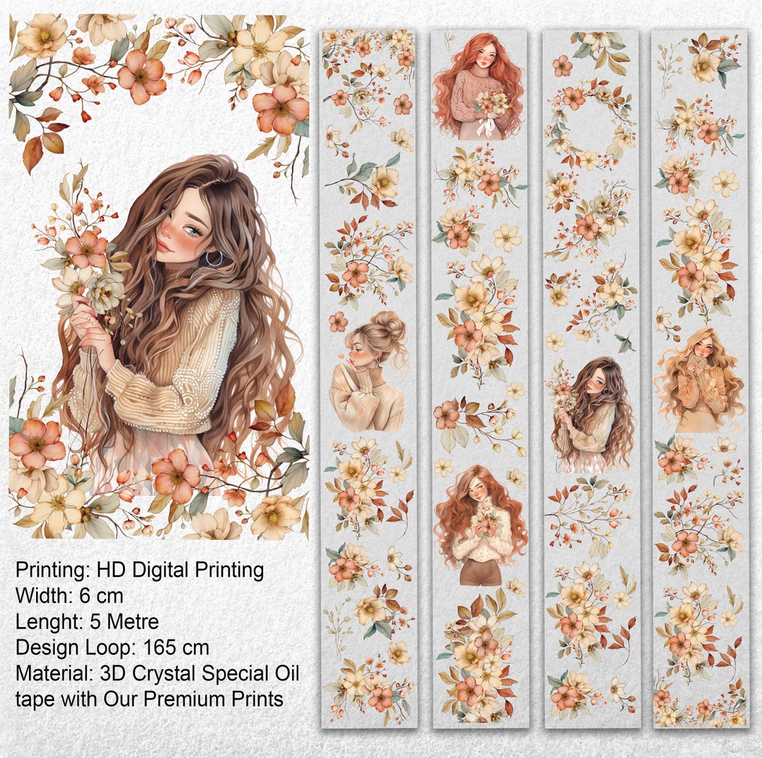 Scrapbook Retro Lover - 3D Crystal Oil Tape - Etsy