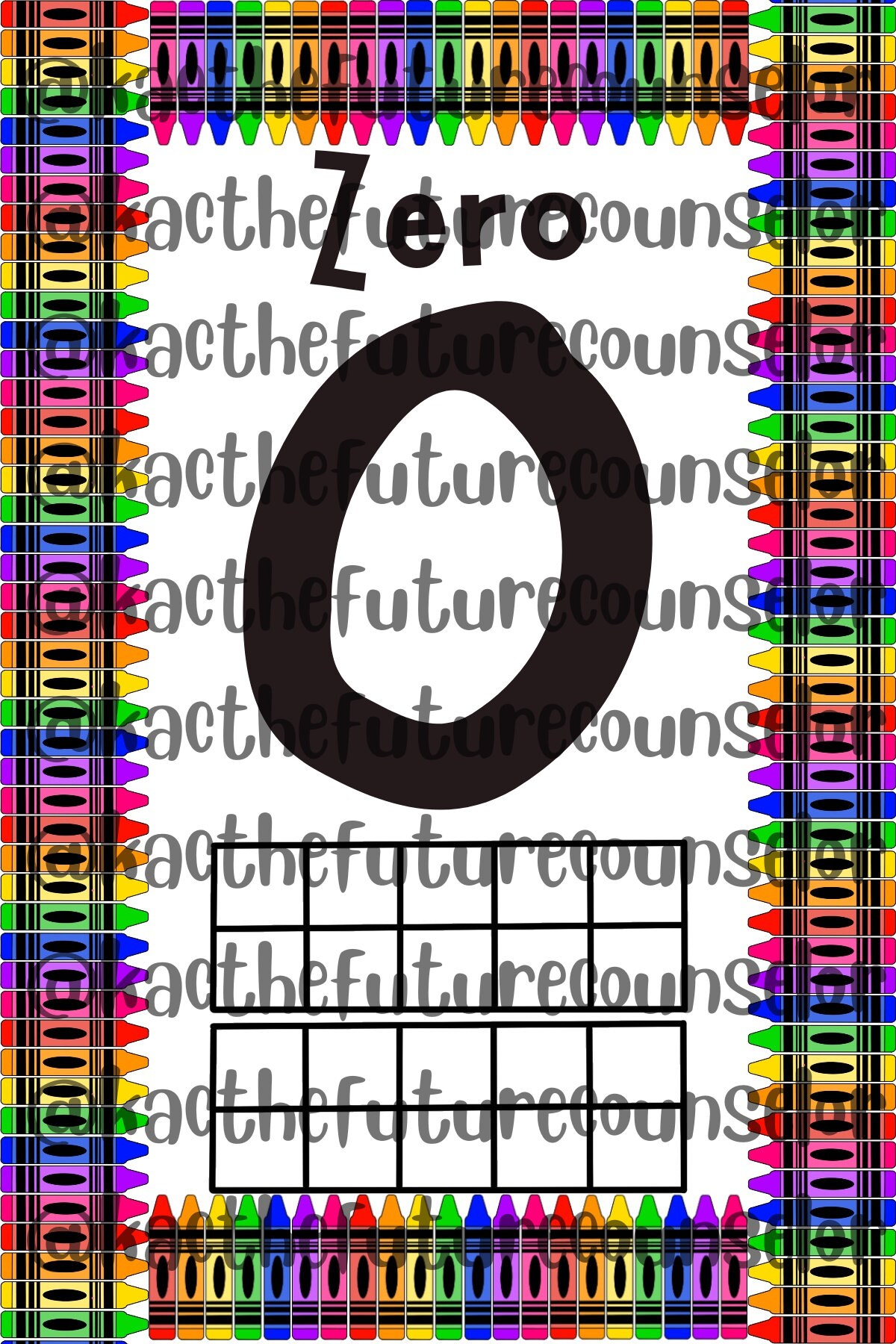 Crayon Themed Classroom Number Posters With Counters - Etsy