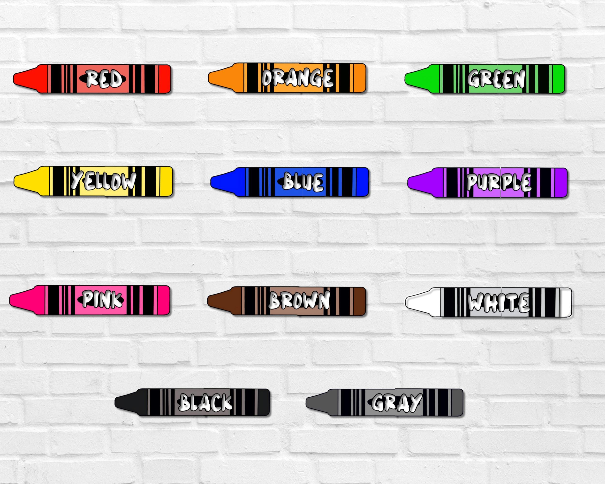 Color and Shape Posters - Crayon-themed Classroom Posters - Crayon ...