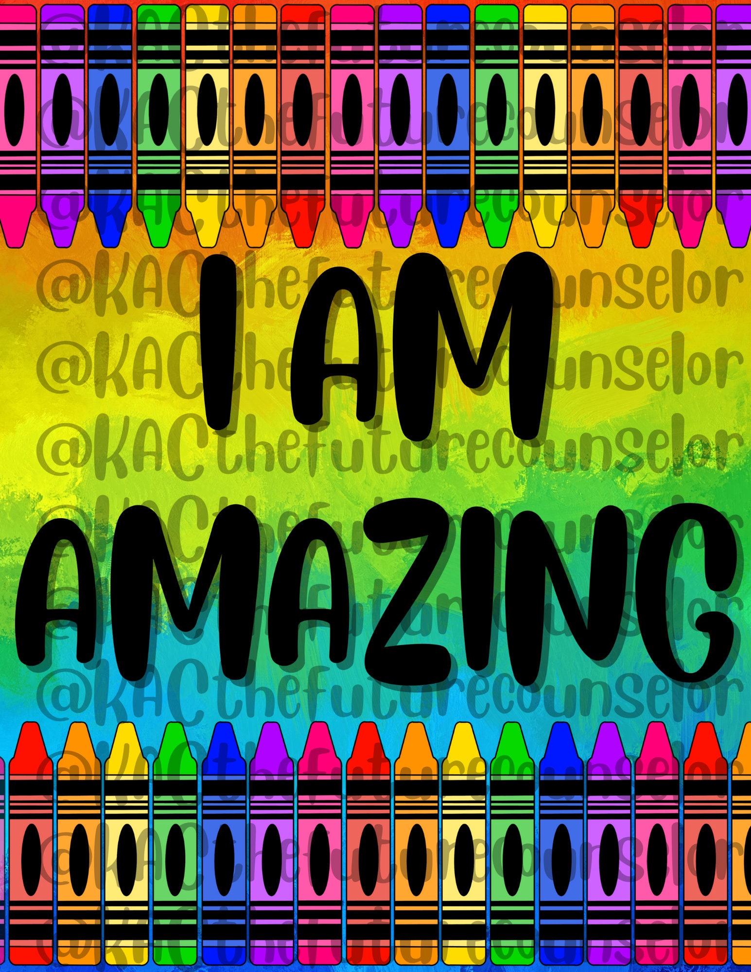 Crayon Themed - Classroom Affirmations Posters - Etsy