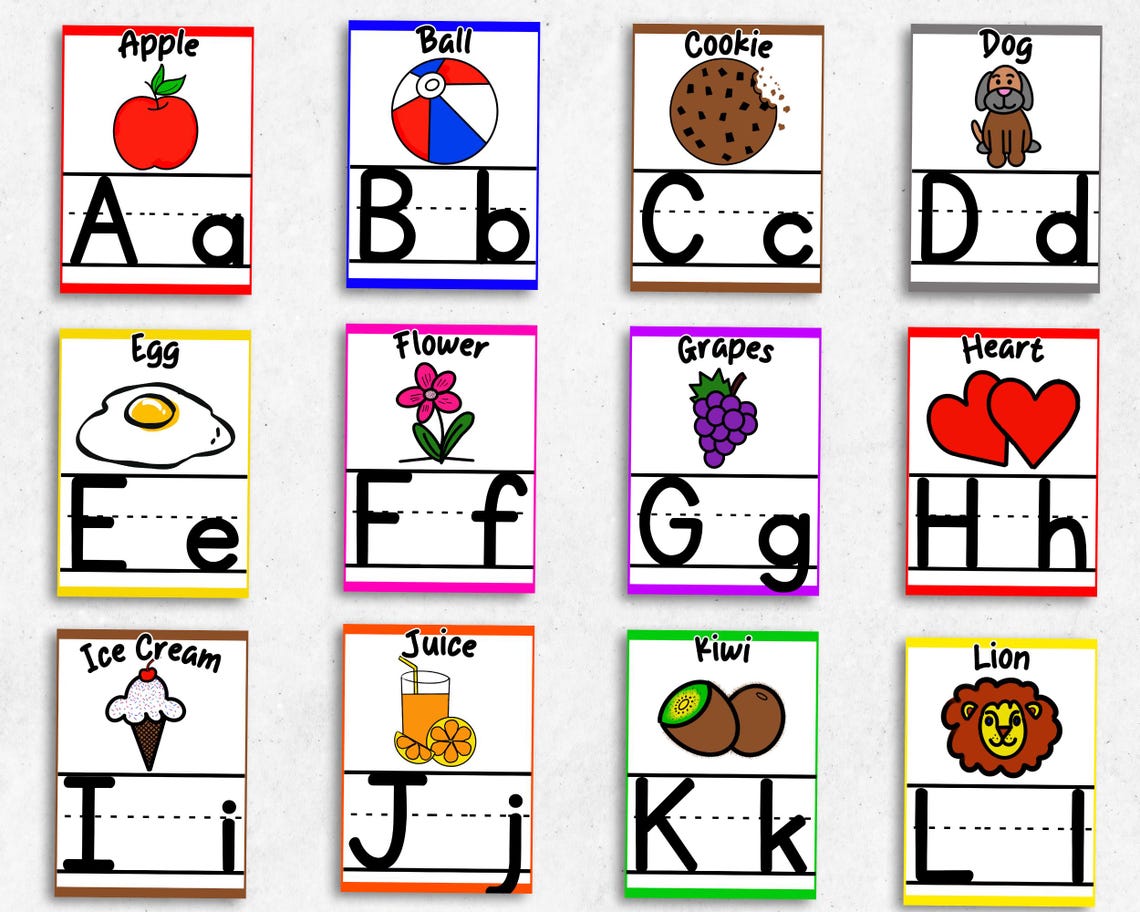 Classroom Alphabet Posters - Rainbow - Crayon - Crayola - ALL LETTERS ...
