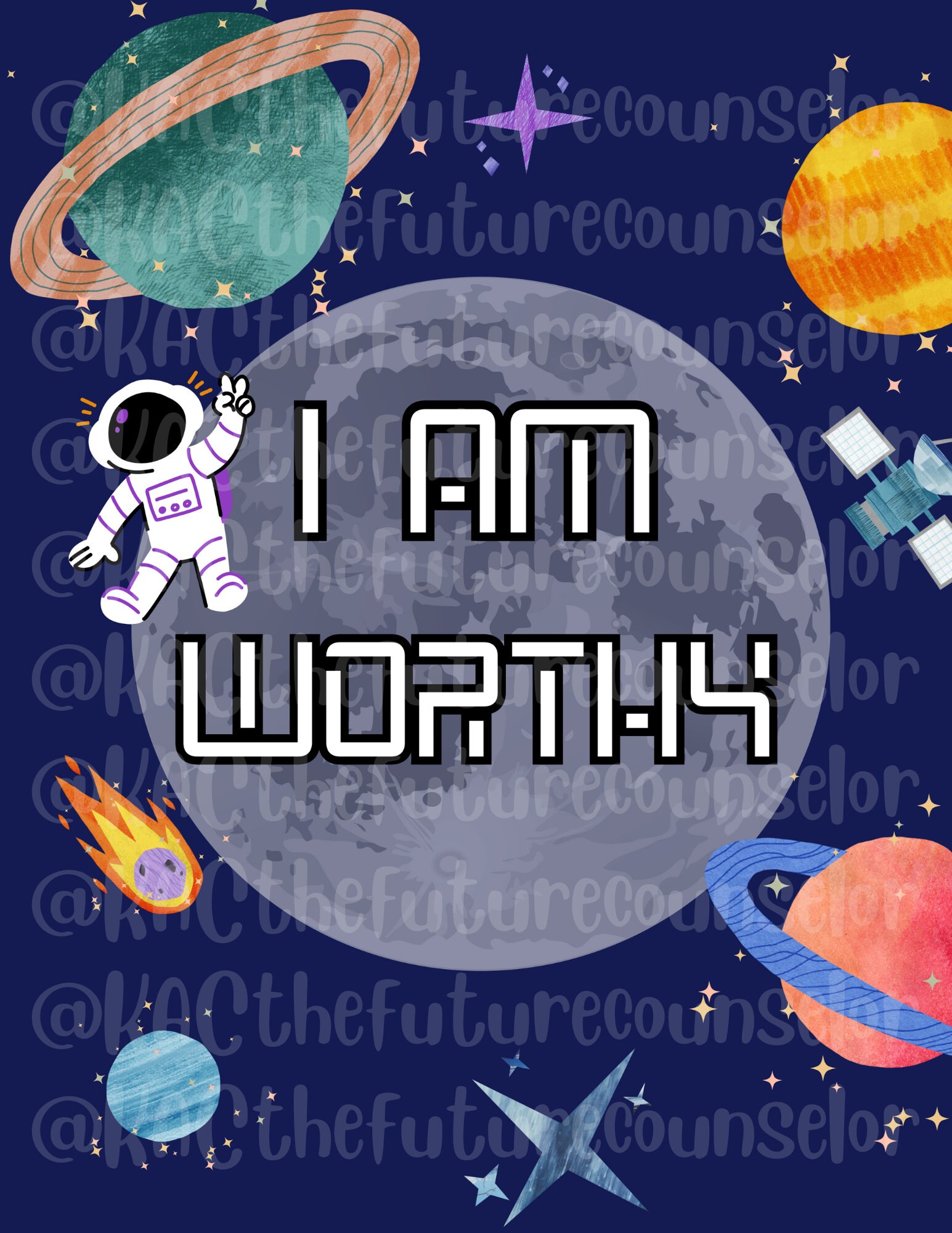 Outer Space-themed Classroom Affirmations - Etsy
