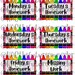 Crayon Themed Classroom Labels - 32 Labels - Homework Labels - Etsy