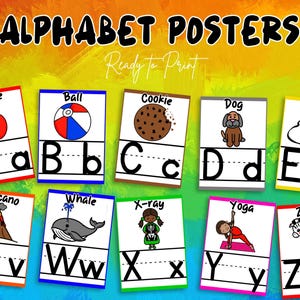 Classroom Alphabet Posters - Rainbow - Crayon - Crayola - ALL LETTERS ...