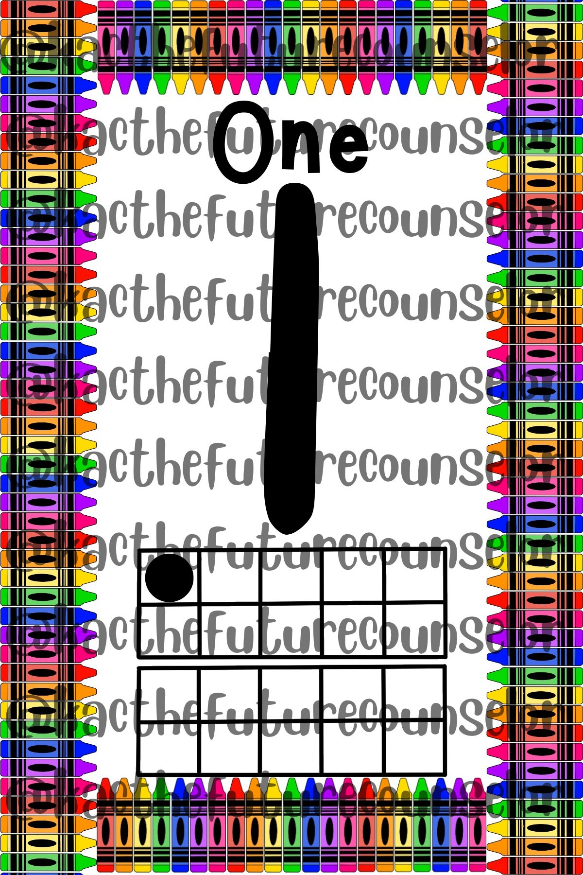 Crayon Themed Classroom Number Posters With Counters - Etsy