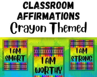 Color and Shape Posters - Crayon-themed Classroom Posters - Crayon ...