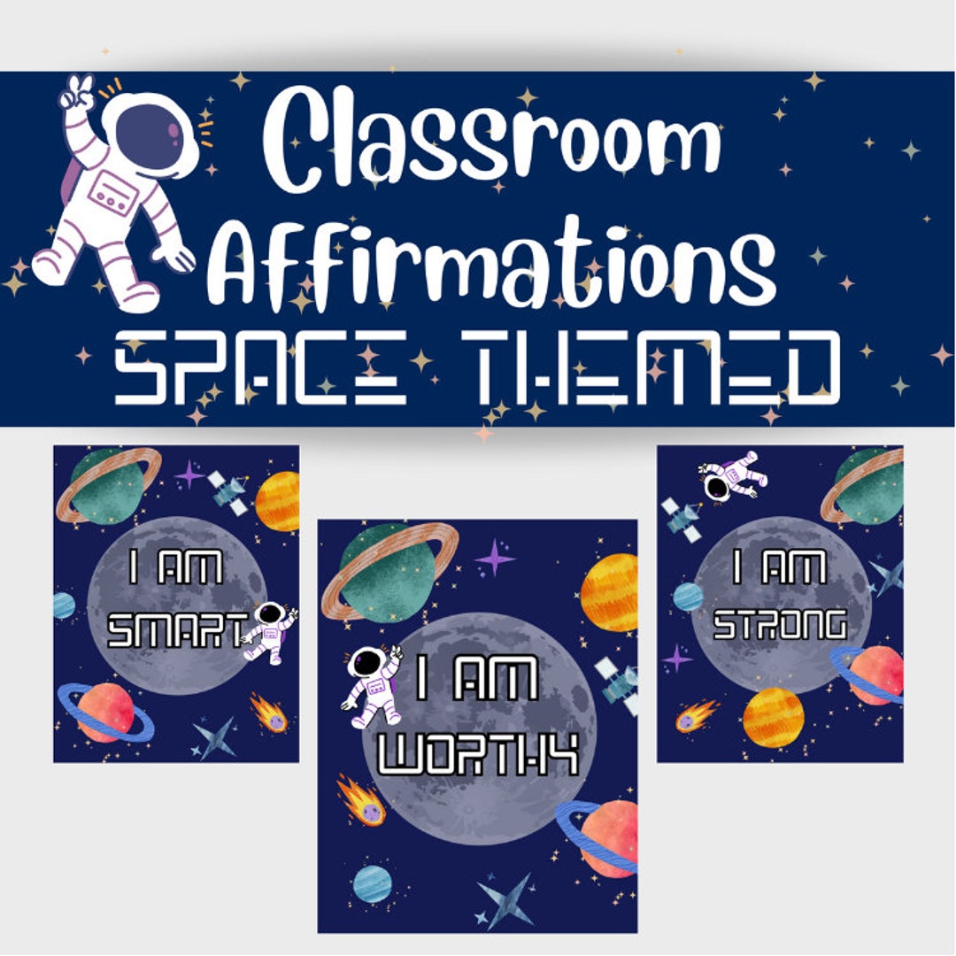 Outer Space-themed Classroom Affirmations - Etsy