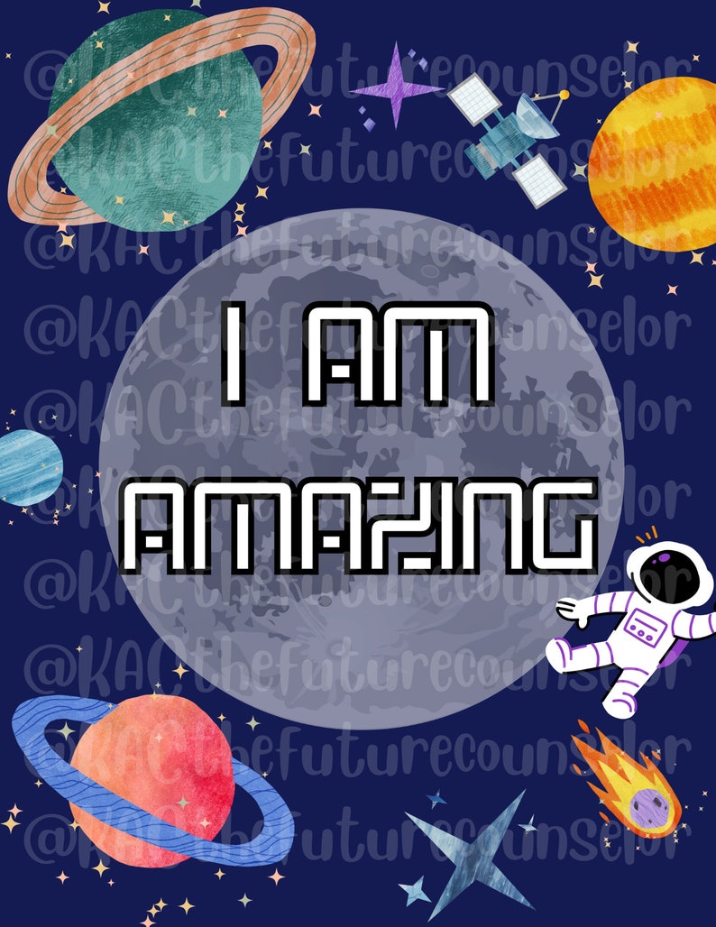 Outer Space-themed Classroom Affirmations - Etsy