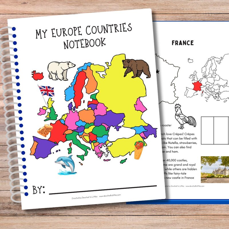 Europe Map - Etsy