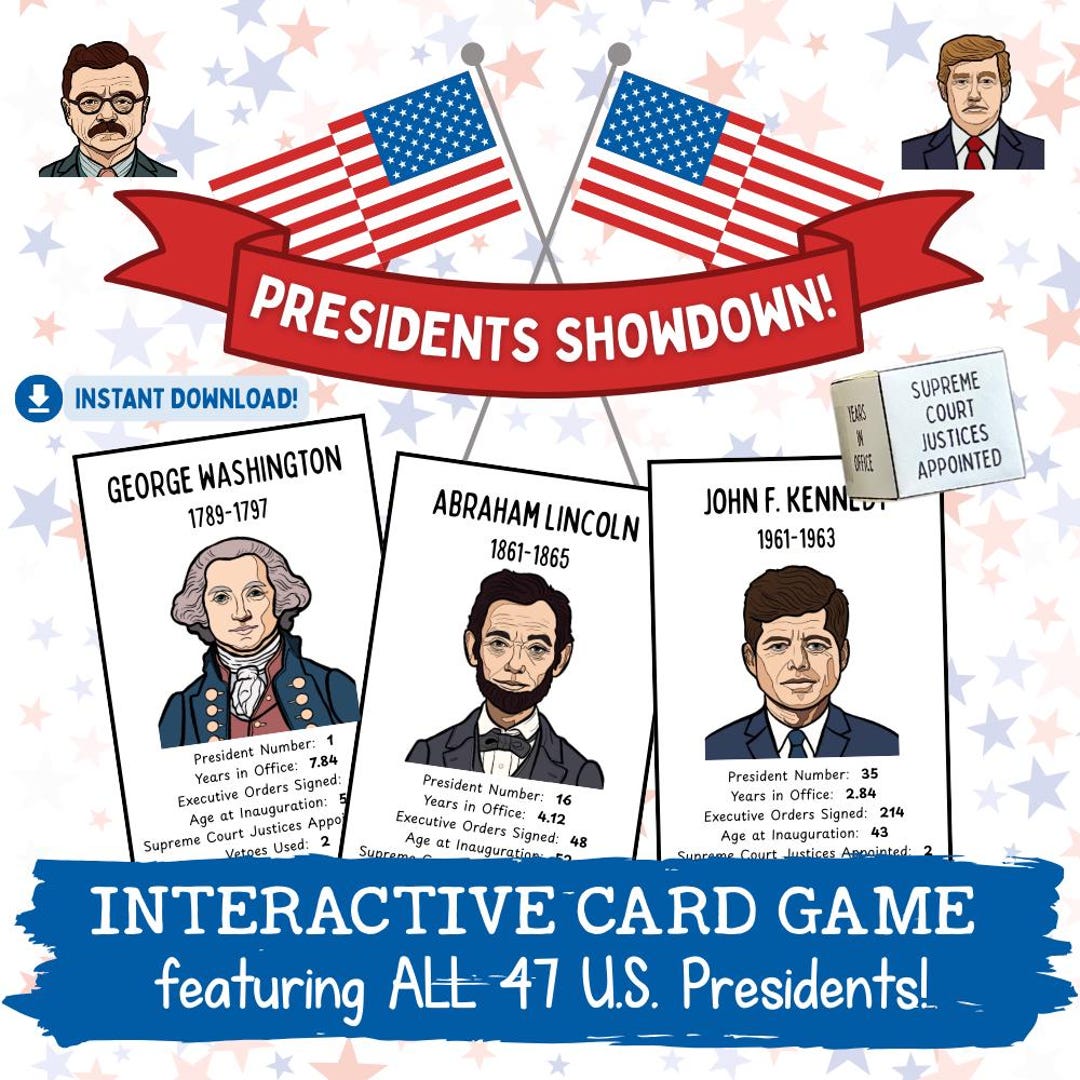 U.S. Presidents Showdown Game | Fun & Educational Game About U.S ...