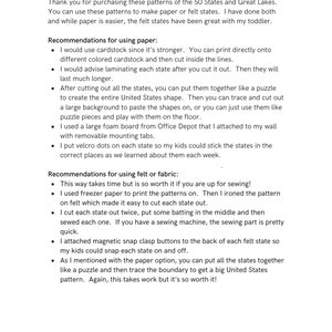 The 50 United States and Great Lakes PATTERNS; Classical Conversations ...