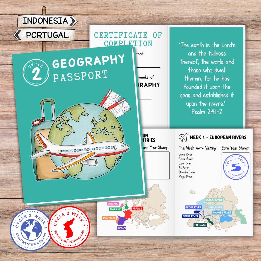 Cycle 2 Geography Passport | CC Cycle 2 | Classical Conversations ...