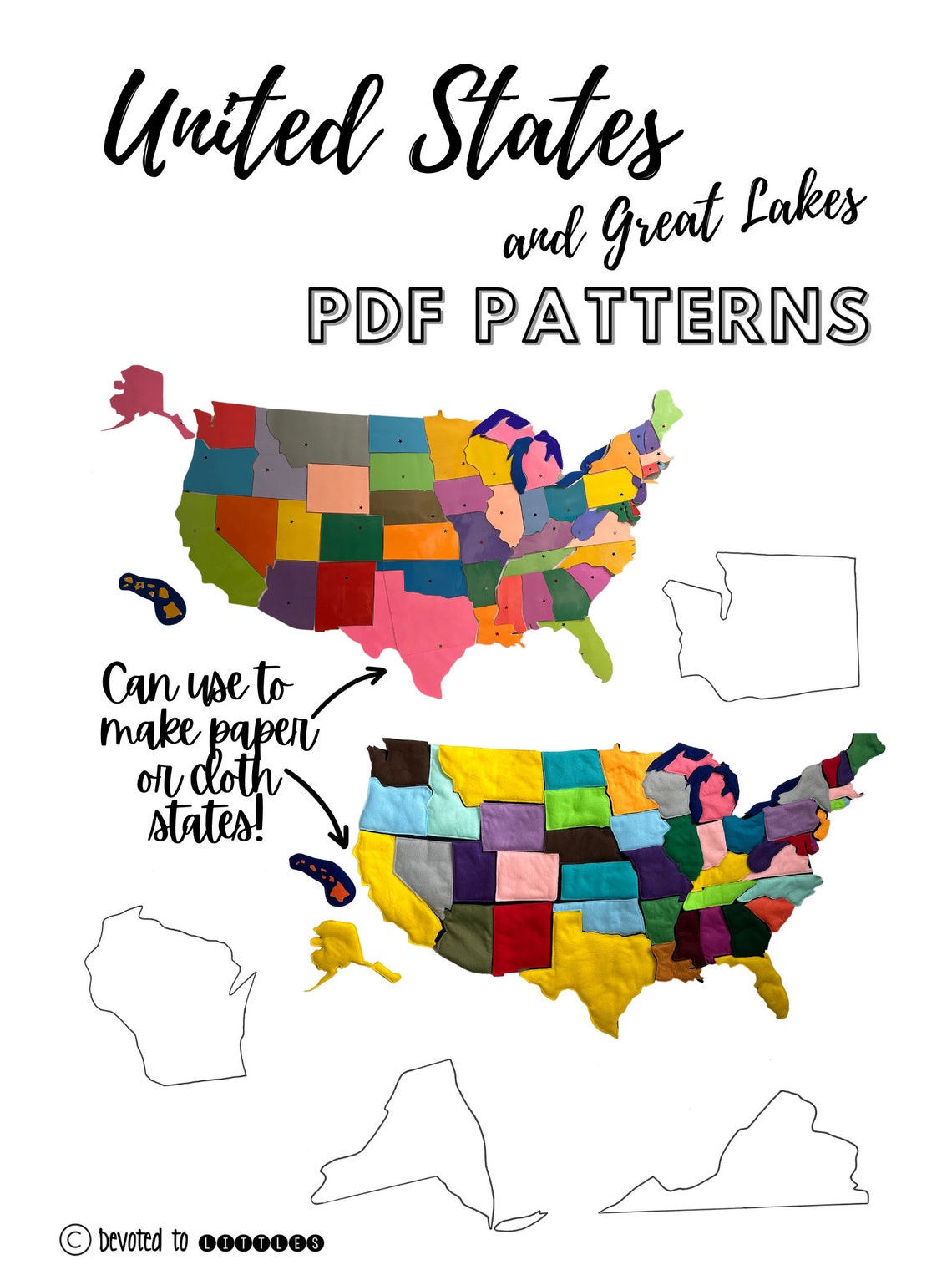 The 50 United States and Great Lakes PATTERNS; Classical Conversations ...