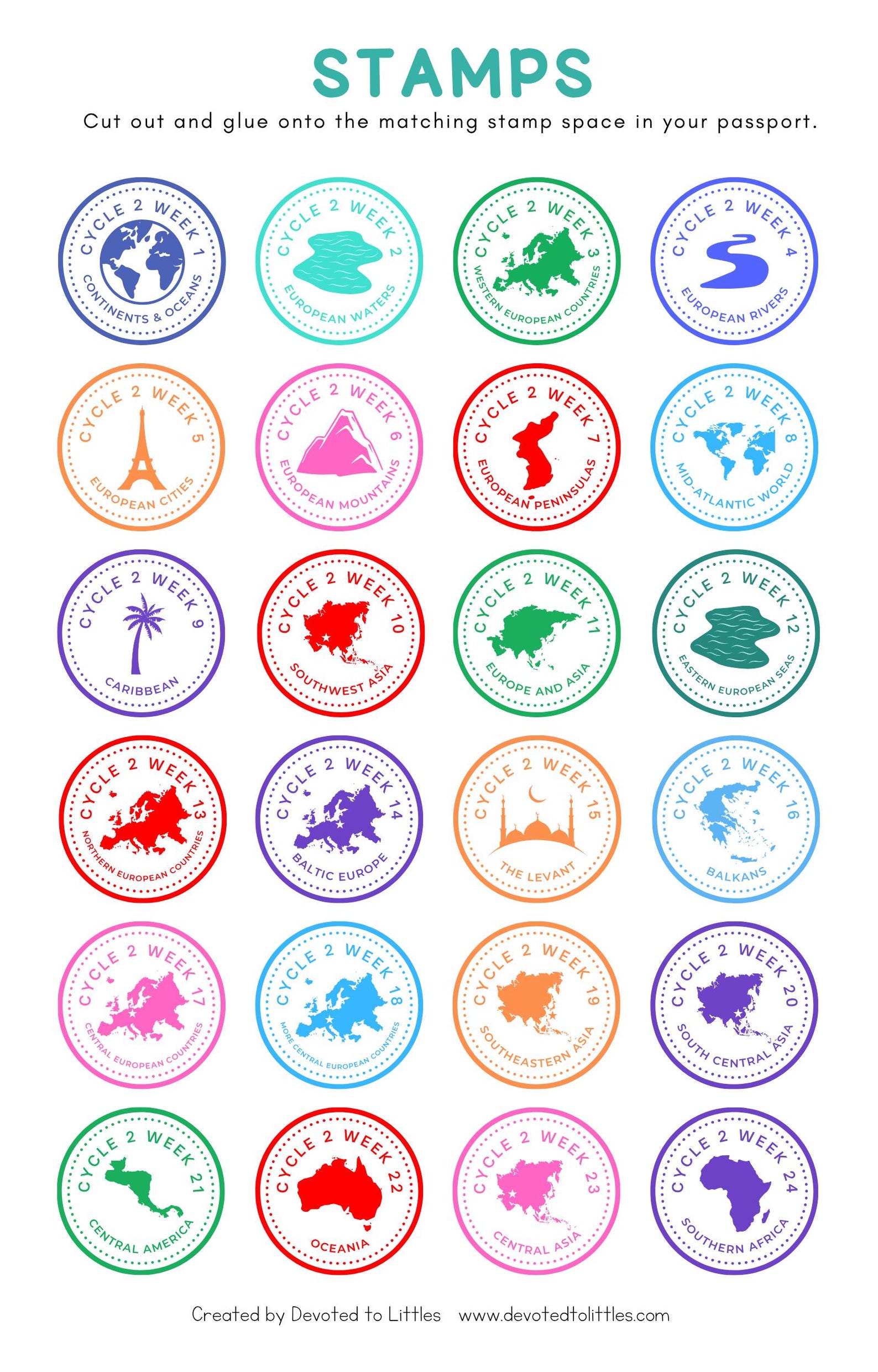Cycle 2 Geography Passport | CC Cycle 2 | Classical Conversations ...