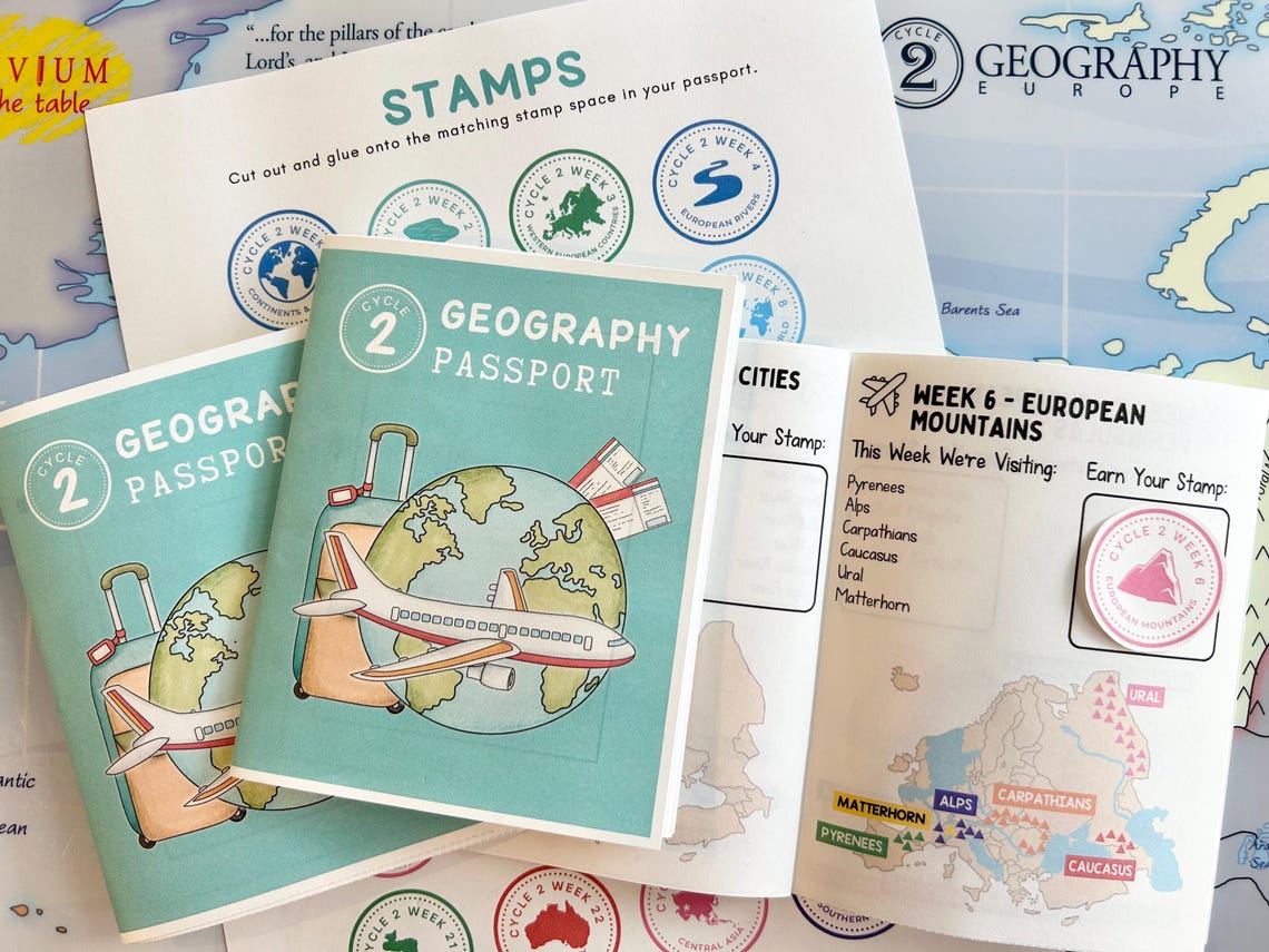 Cycle 2 Geography Passport | CC Cycle 2 | Classical Conversations ...
