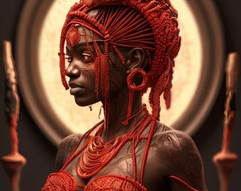 Oya Orisha Digital Art - Etsy