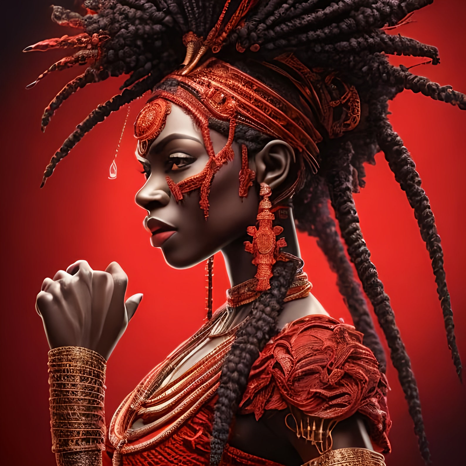 Oya Orisha Digital Art - Etsy