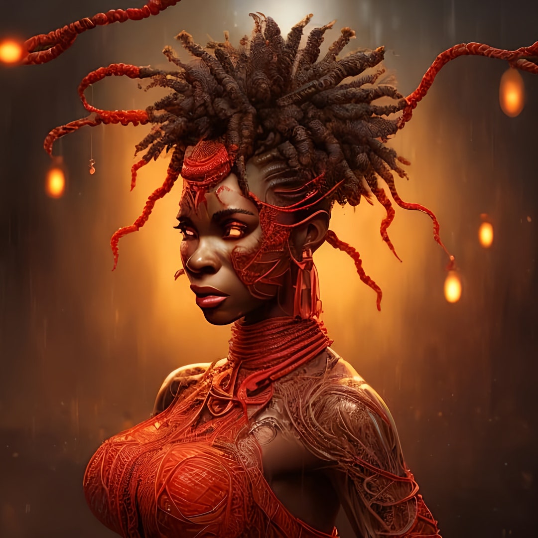 Oya Orisha Digital Art - Etsy