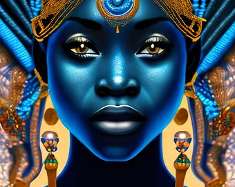 Yemoja Emerging From the Seas | Yemaya| Beautiful African American ...