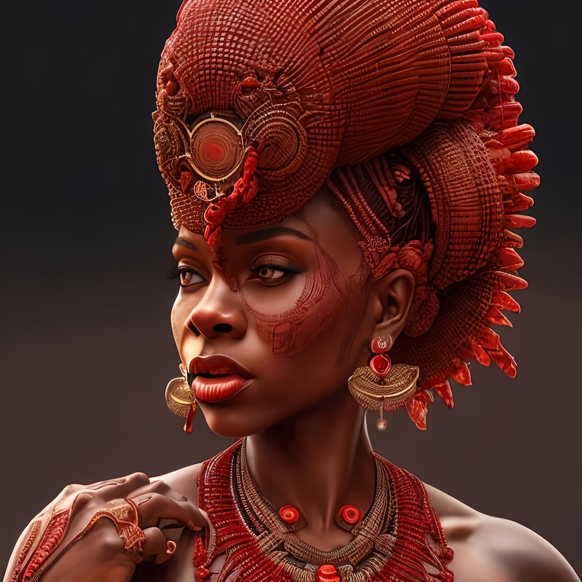 Oya Orisha Digital Art - Etsy