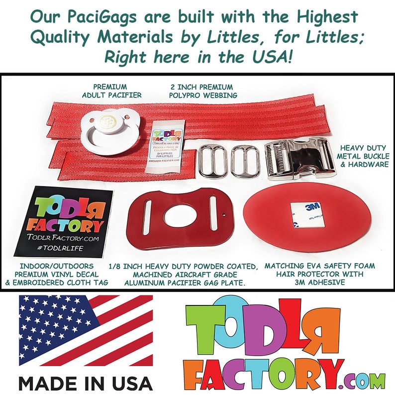 Todlr Factory Junior Trainer Pacigag Adult Pacifier Gag ABDL Little ...