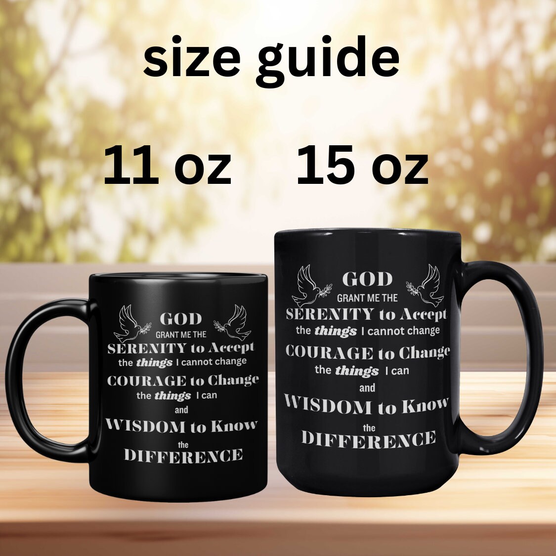 Serenity Prayer Mug, Prayer Mug, Prayer Mug Gift, Praying Person Gift ...