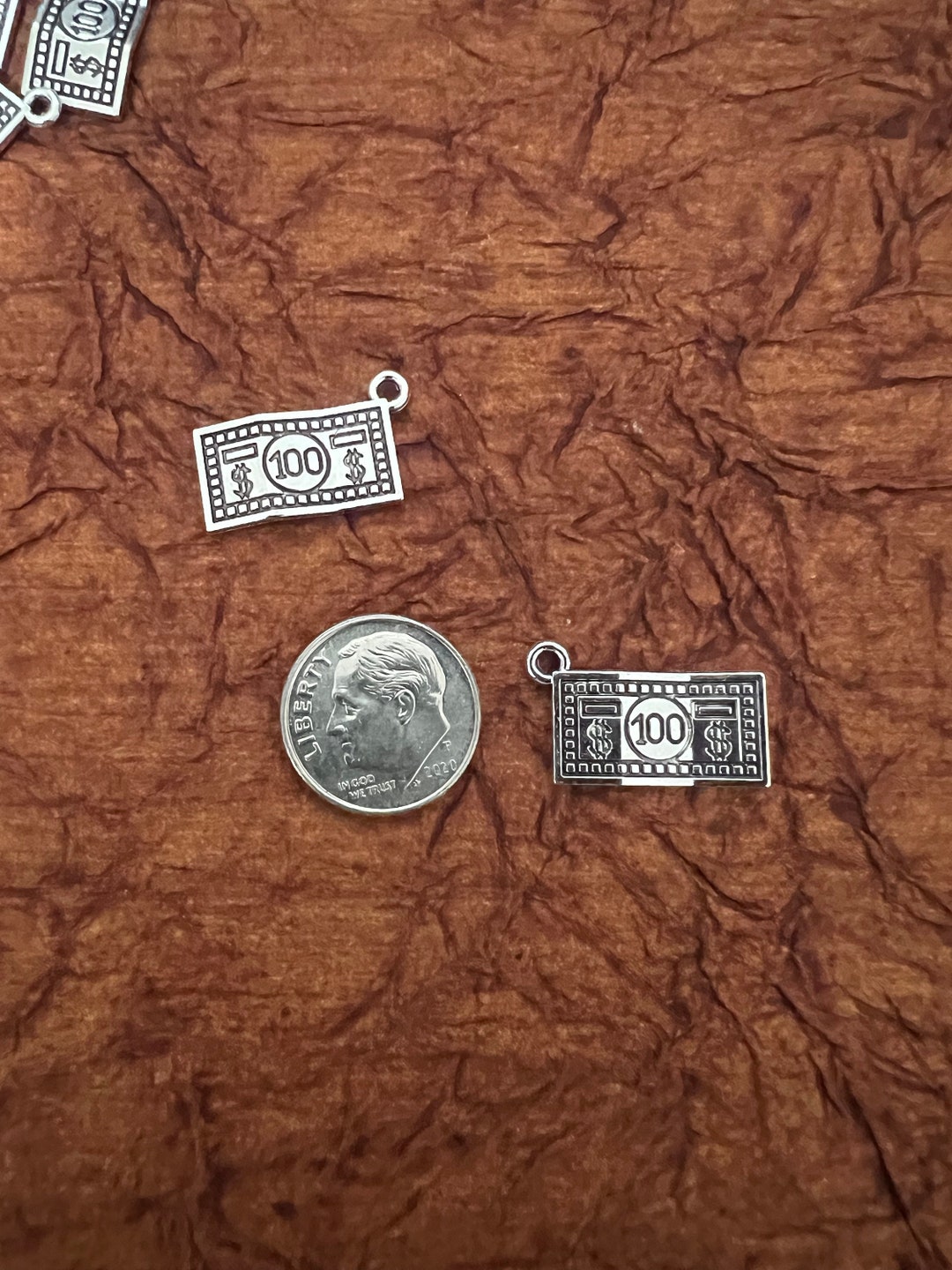 Hundred Dollar Bill Money Charm 21x13mm Pbe102 - Etsy