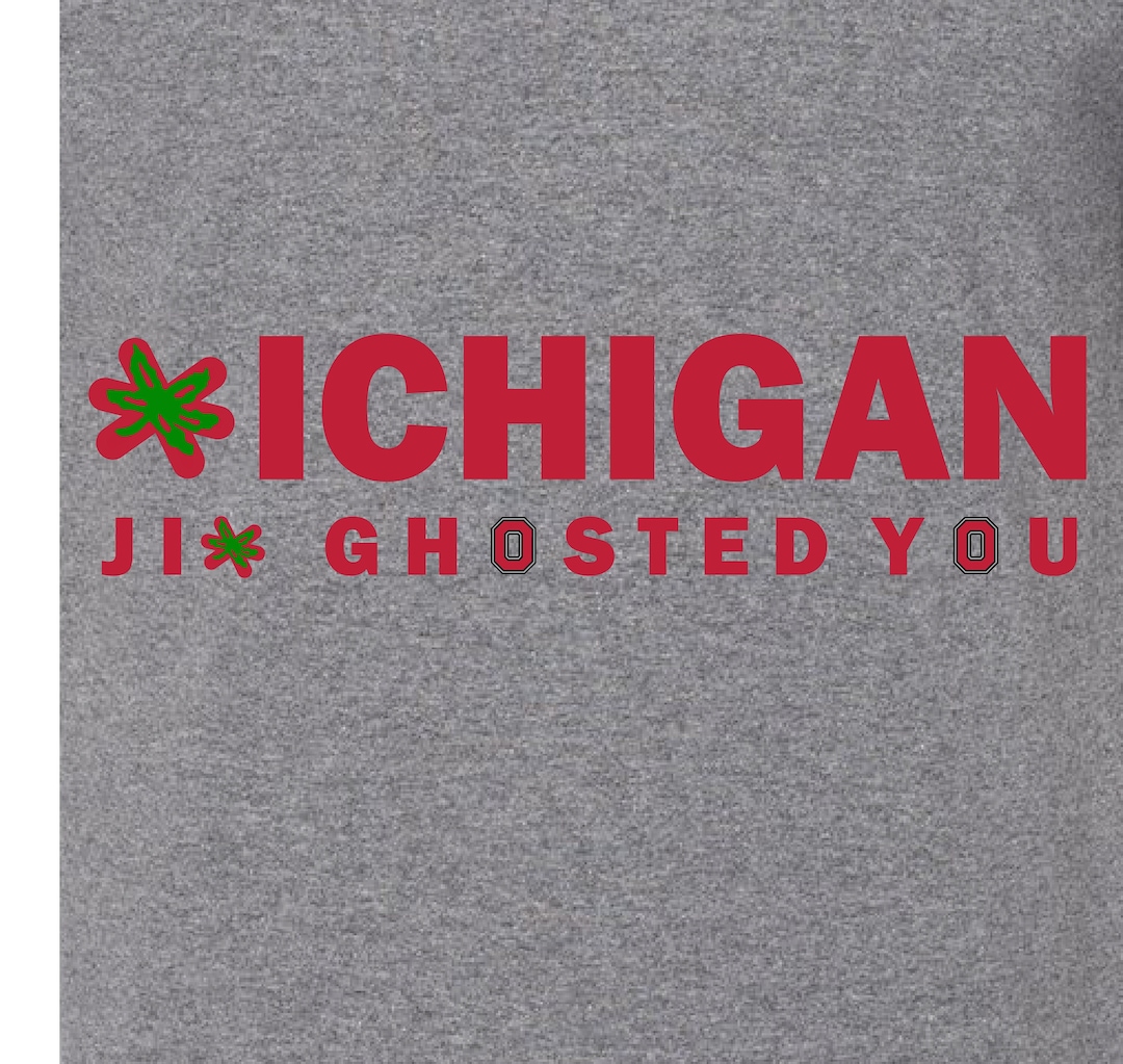 ICHIGAN Ghost Ohio State Buckeye Football Fans T-shirt/crew/hoodie ...
