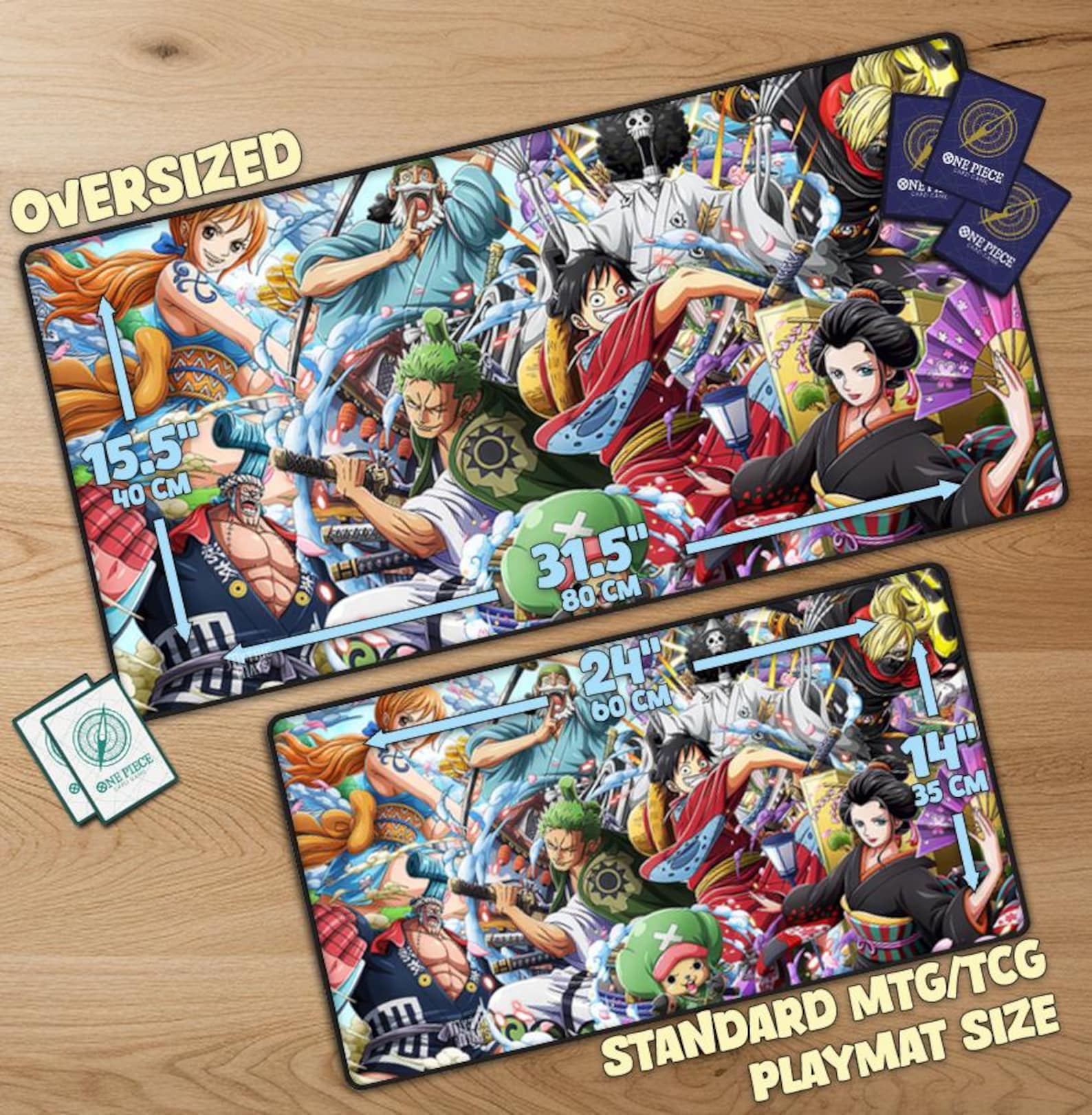 Monkey D Luffy One Piece Crew Playmat: TCG Trading Card Game Mat ...