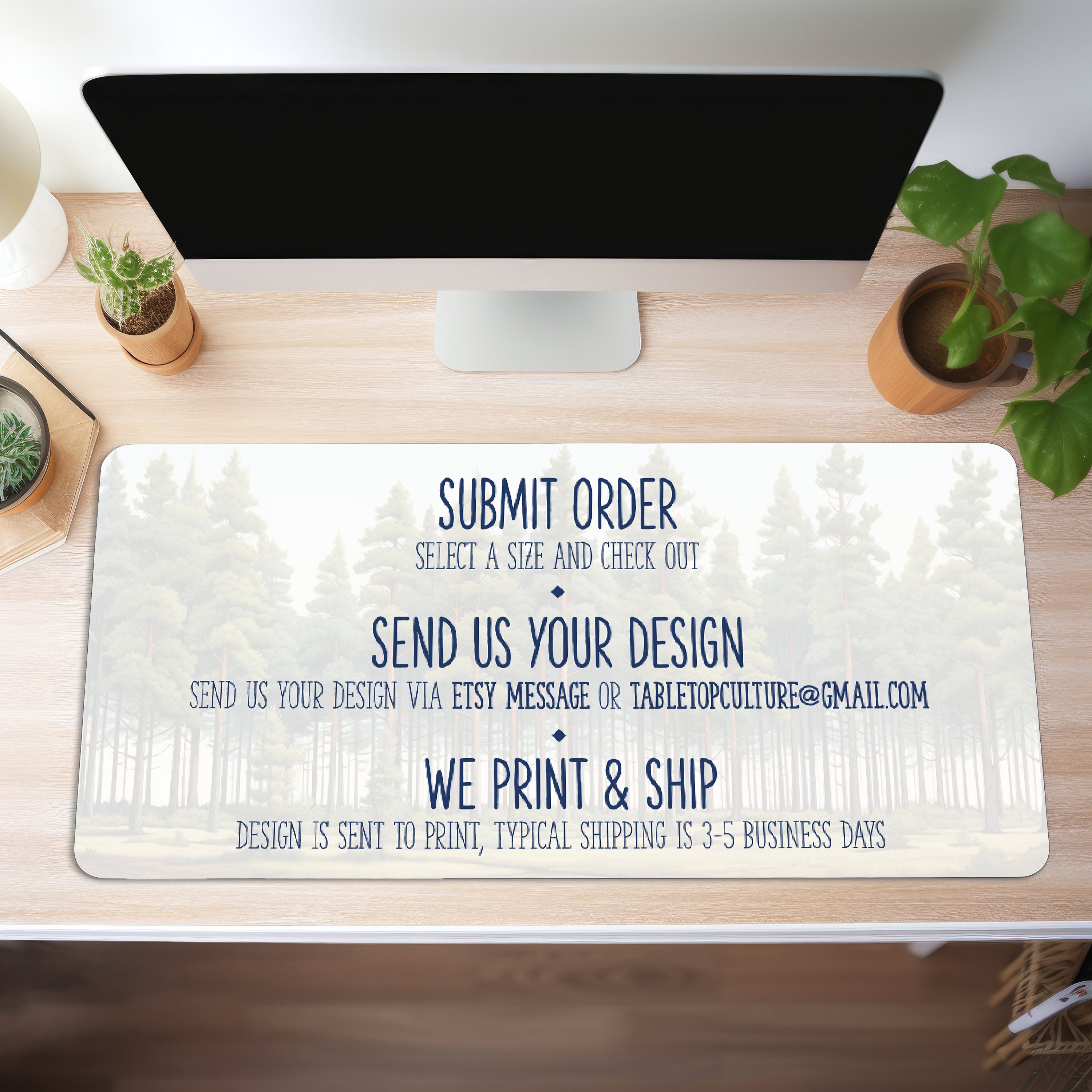 Custom Desk Mat Personalized Desk Mat Custom Gaming Mat Personalized ...