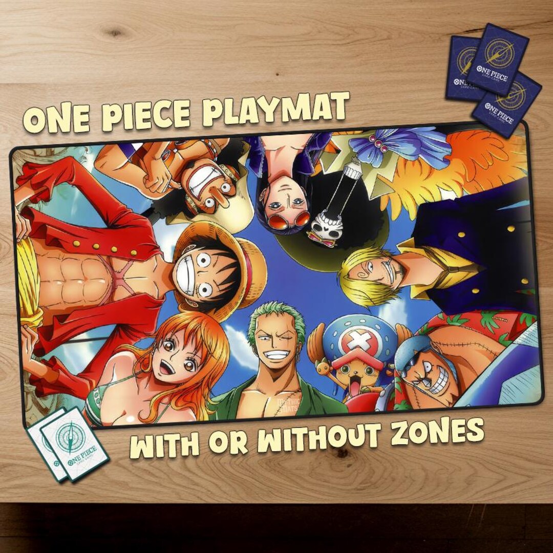 Monkey D Luffy One Piece Crew One Piece Playmat With Zones One Piece ...