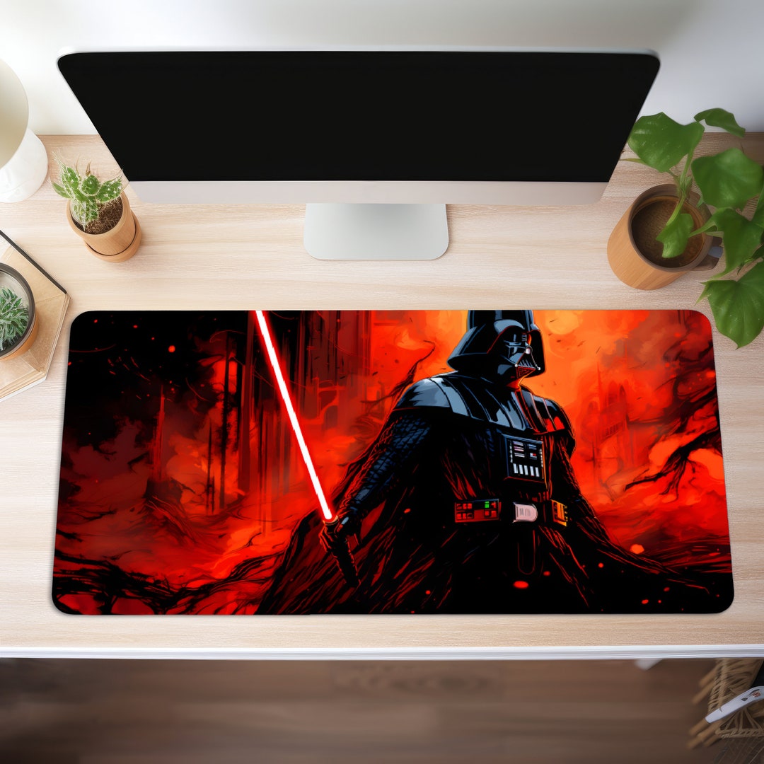 Darth Vader Star Wars Desk Mat Aesthetic Desk Decoration Large Etsy