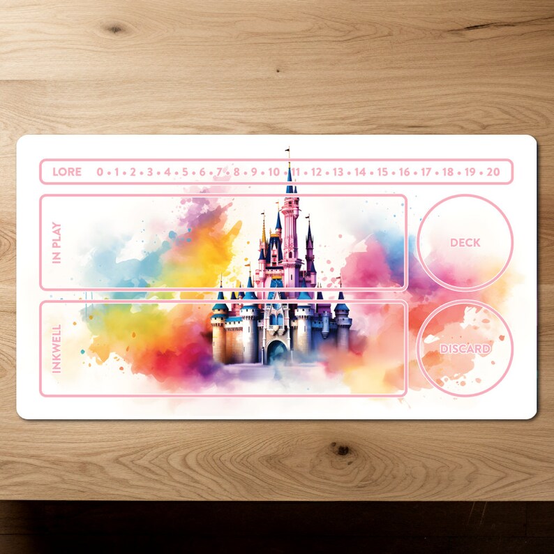 Castle Lorcana Playmat TCG Playmat Trading Card Game Gaming Mat With ...