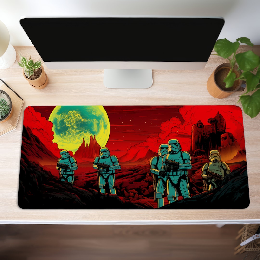 Storm Trooper Star Wars Desk Mat Aesthetic Desk Decoration - Etsy