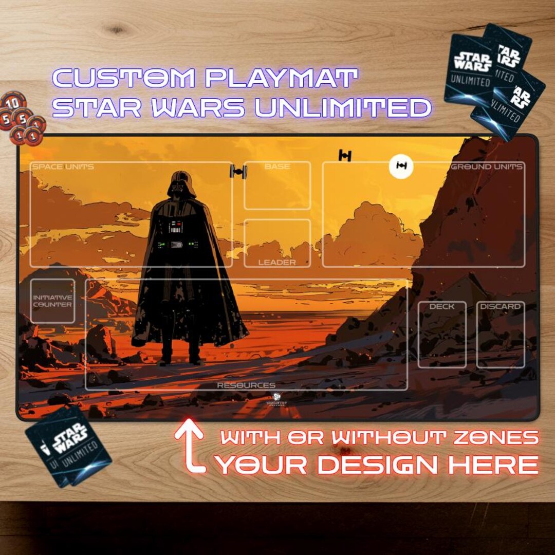 Custom Star Wars Unlimited Playmat SWU Playmat With Zones Star Wars ...